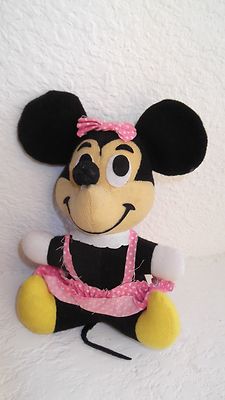 Vintage Minnie Mouse Doll, Walt Disney Productions 7" doll plush 1950"s ...