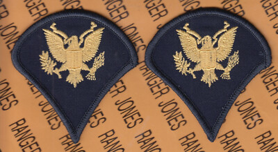 US Army Specialist Fourth Class Spec-4 E-4 Male ASU Blues ~3.25" patch ...