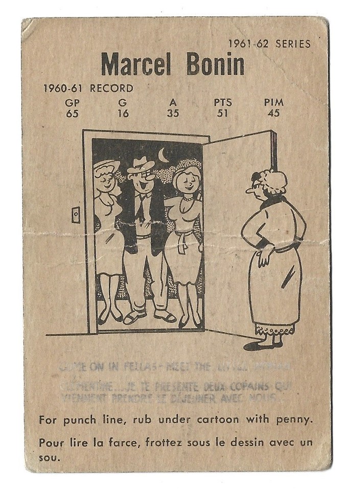 1961/62 Parkhurst Hockey - Marcel Bonin #47 | eBay