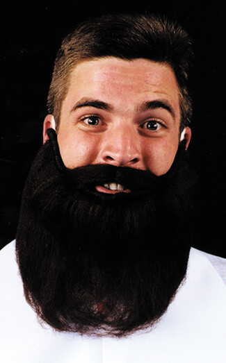 Mens Adult Historical Biblical 8 Inch Brown Costume Moustache & Beard ...