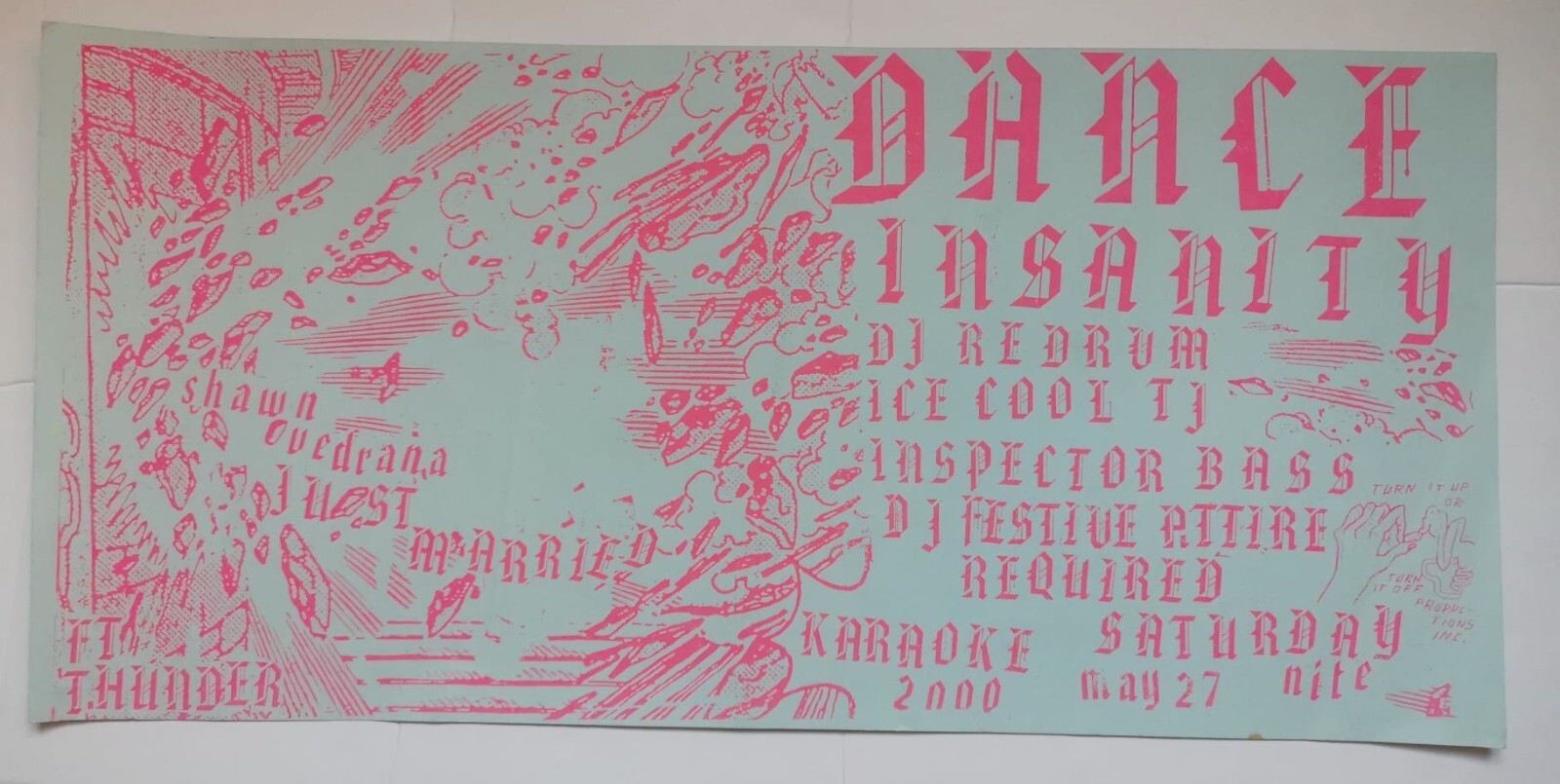 Screenprint "Dance Insanity" Matt Brinkman - Fort Thunder 2000 | eBay