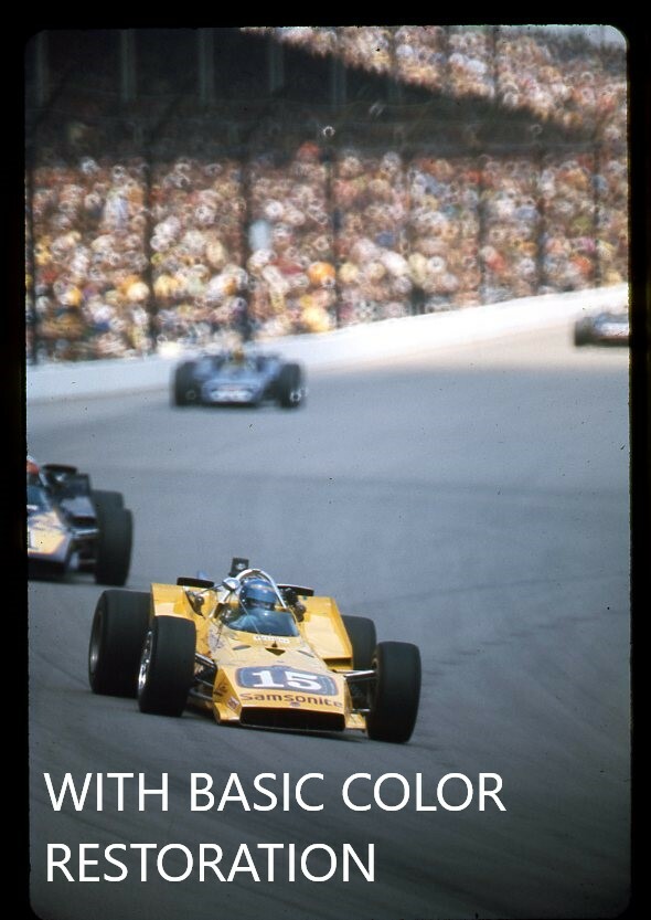 JOE LEONARD 1971 INDY 500 PARNELLI JONES COLT FORD Samsonite SLIDE 36 ...