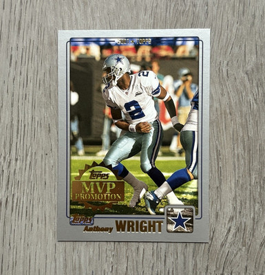 2001 NFL Topps MVP Promotion | Anthony Wright | Dallas Cowboys | eBay
