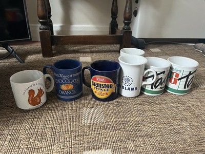 Job Lot mugs PG Tips, Terry’s Chocolate Orange, Midland Bank, Branston ...