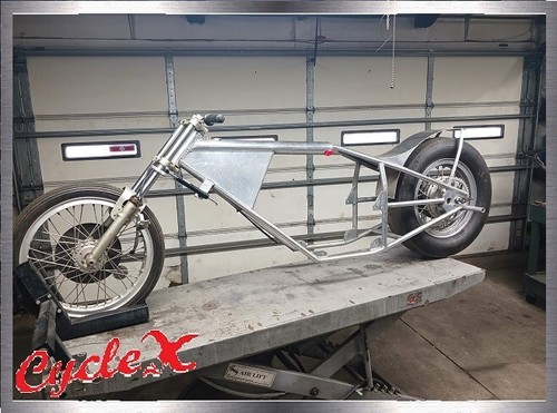 Honda cb750 sohc. Aluminum drag-bike rolling chassis. RC engineering ...