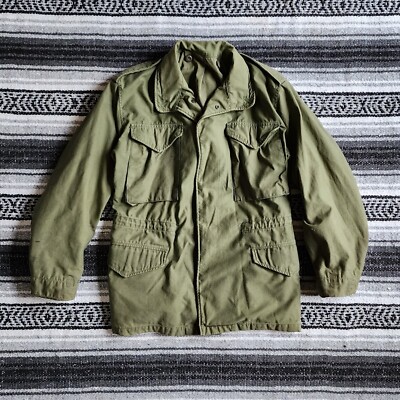 Vtg 60's 70's US Army Military M-65 Cold Weather Field Jacket OG 107 ...