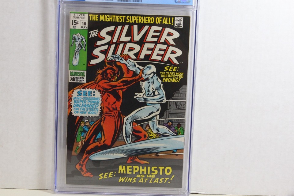 Silver Surfer #16 CGC 9.6 Marvel Comic Mephisto & Nick Fury Appearance ...