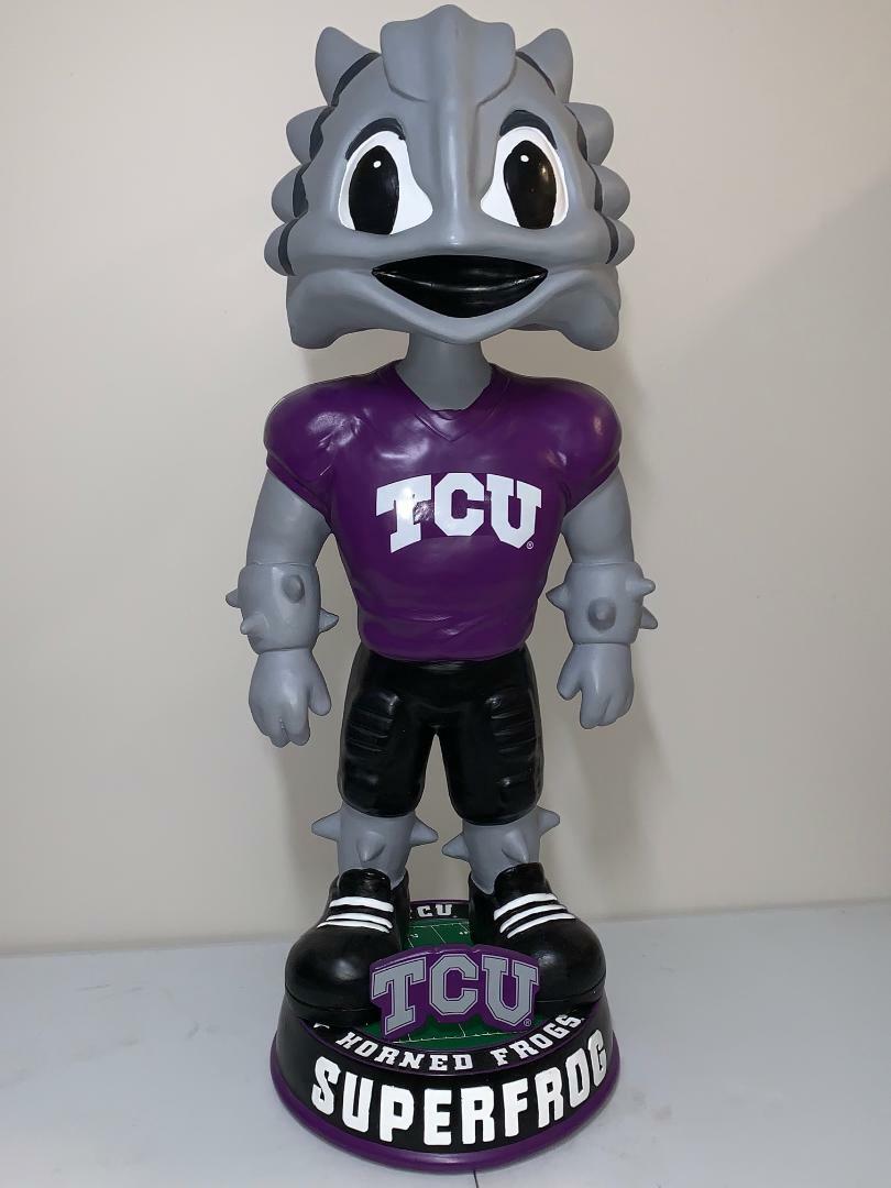 SUPER FROG Mascot TCU Horned Frogs 36" Bobblehead 3 Foot Tall Edition ...