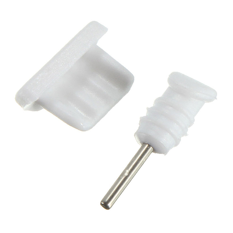10Pcs Silicone Dust Proof Plug 3.5mm Earphone Jack USB Port For Iphone5 ...