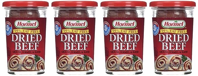 (4 pack) HORMEL Dried Beef, Shelf Stable, 2.5 oz Glass Jar | eBay
