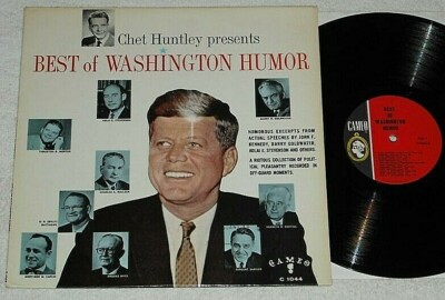 CHET HUNTLEY-Best Of Washington Humor (1963) Mono CAMEO LP *JFK Humor ...