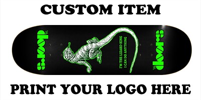 8.5x32.5 Black Skateboard Green Door Lizard King Premium Maple Wood ...