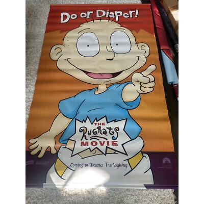 VTG 1998 Rugrats The Movie Tommy Pickles Do or Diaper! 48" x 64" Vinyl ...