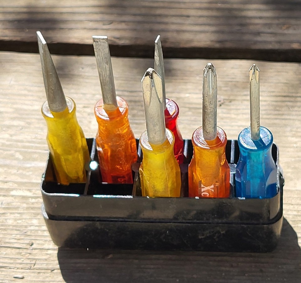 Xcelite PS-88 Compact Convertible Screwdriver Set Plastic Case 8pc TA-2 ...