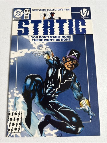 Static #1 Blue Cover 1st Full Appearance 1993 Modern DC Comics (Static ...