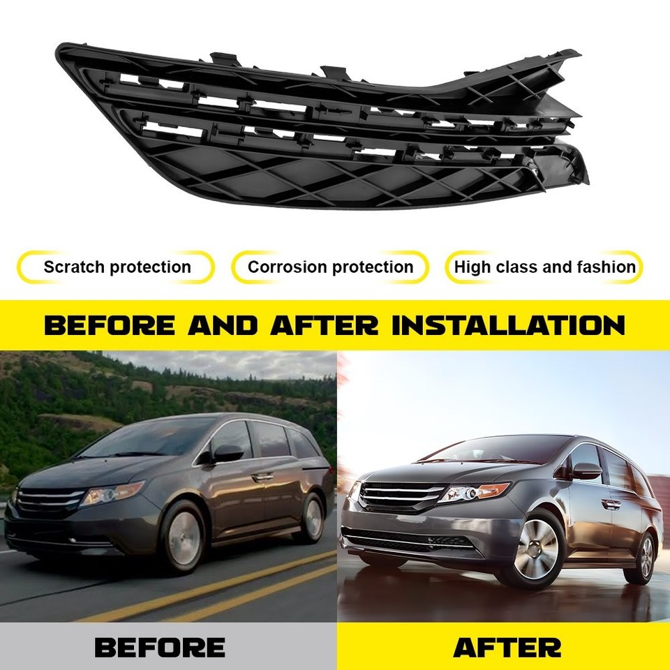 Driver Side Fog Light Bezel Cover Trim Black For 2014-2017 Honda ...