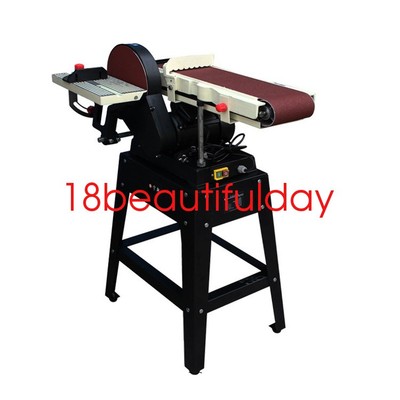Belt Sander Industrial Vertical Belt Sanding Disc Machine Polishing and ...