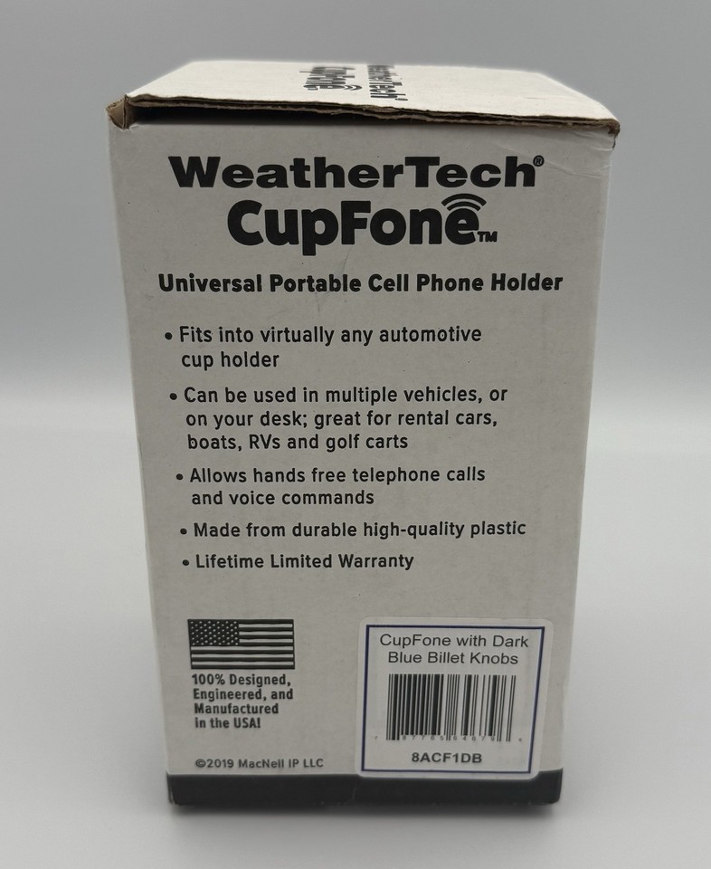 WeatherTech CupFone Universal Adjustable Cup Holder Car Mount 8ACF1DB ...
