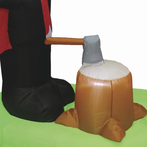 6' Animated Spooky Vampire Skeleton Axe Throwing Inflatable Halloween ...