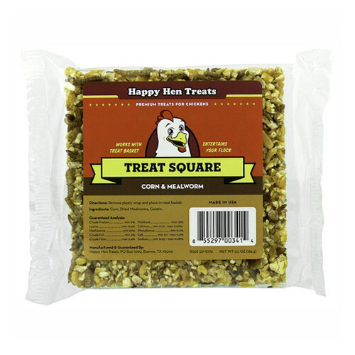 Poultry Mealworm Treat Square Corn & Mealworm 6.5 Oz By Happy Hen ...