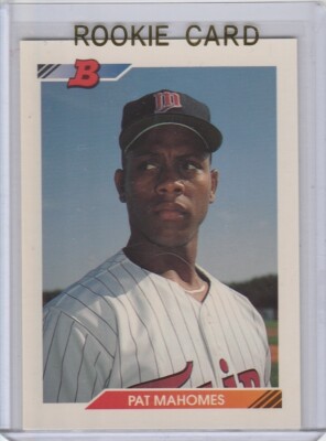 PAT MAHOMES 1992 Bowman ROOKIE CARD Baseball RC Patrick Chiefs Star QB ...