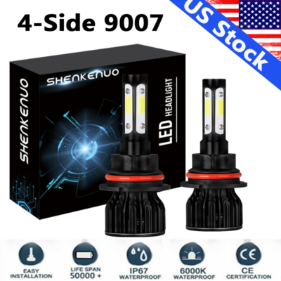 LED Headlight Kit 9007 HB5 White 6k Hi/Lo Bulb for FORD Crown Victoria ...