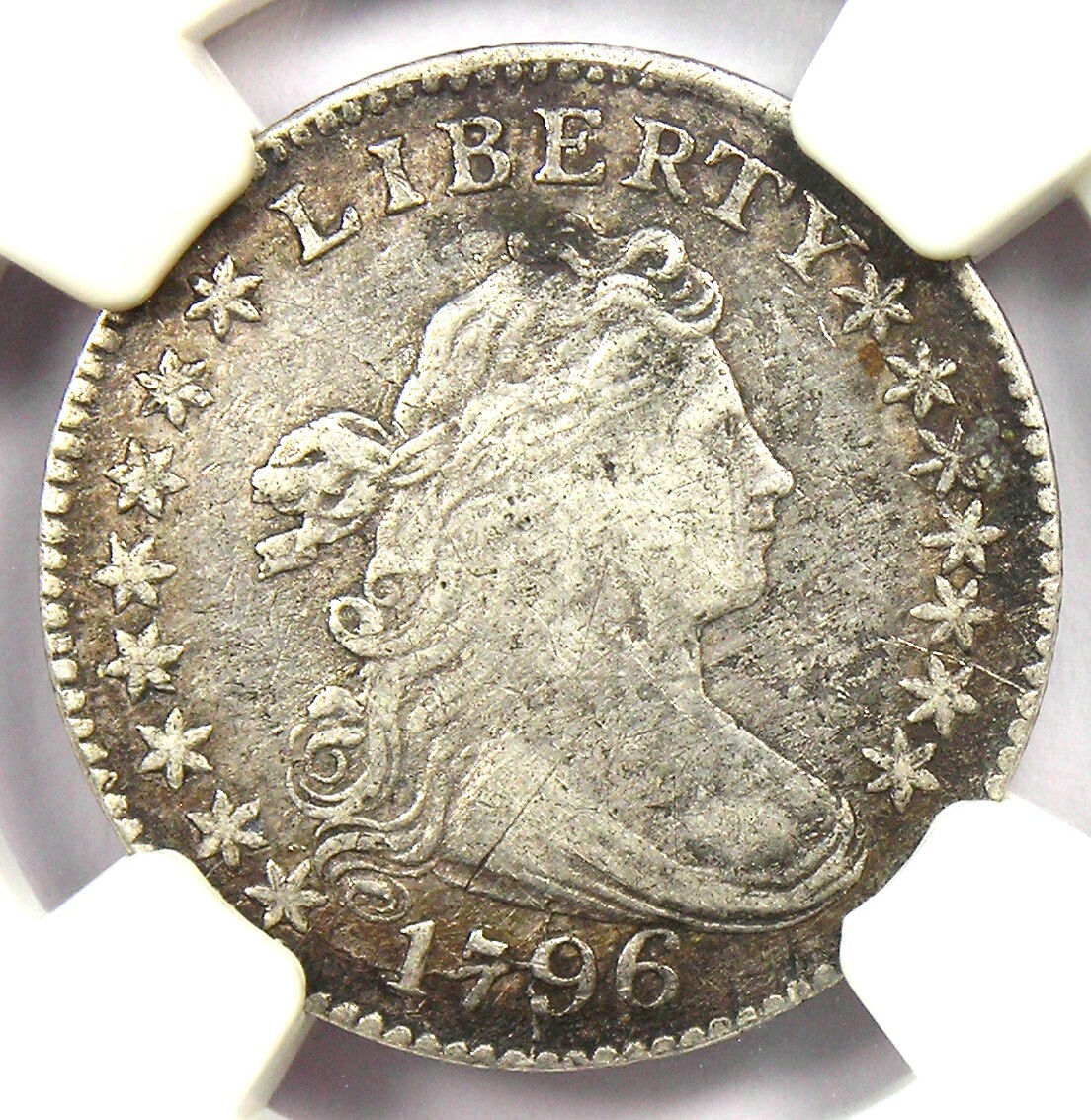 1796 Draped Bust Dime 10C Coin - Certified NGC VF Details - Rare Date ...