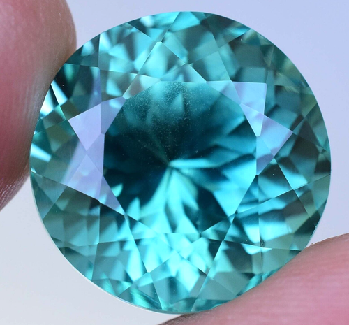 Flawless 26.35 Ct Natural Bi-Color Parti Sapphire Round Certified Loose ...