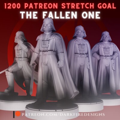 The Fallen One (1) -Star Wars Legion Scale/Roleplay miniature DFD ...
