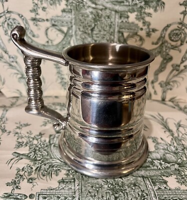 Vintage William Adams Sheffield Pewter Mug Tankard England | eBay