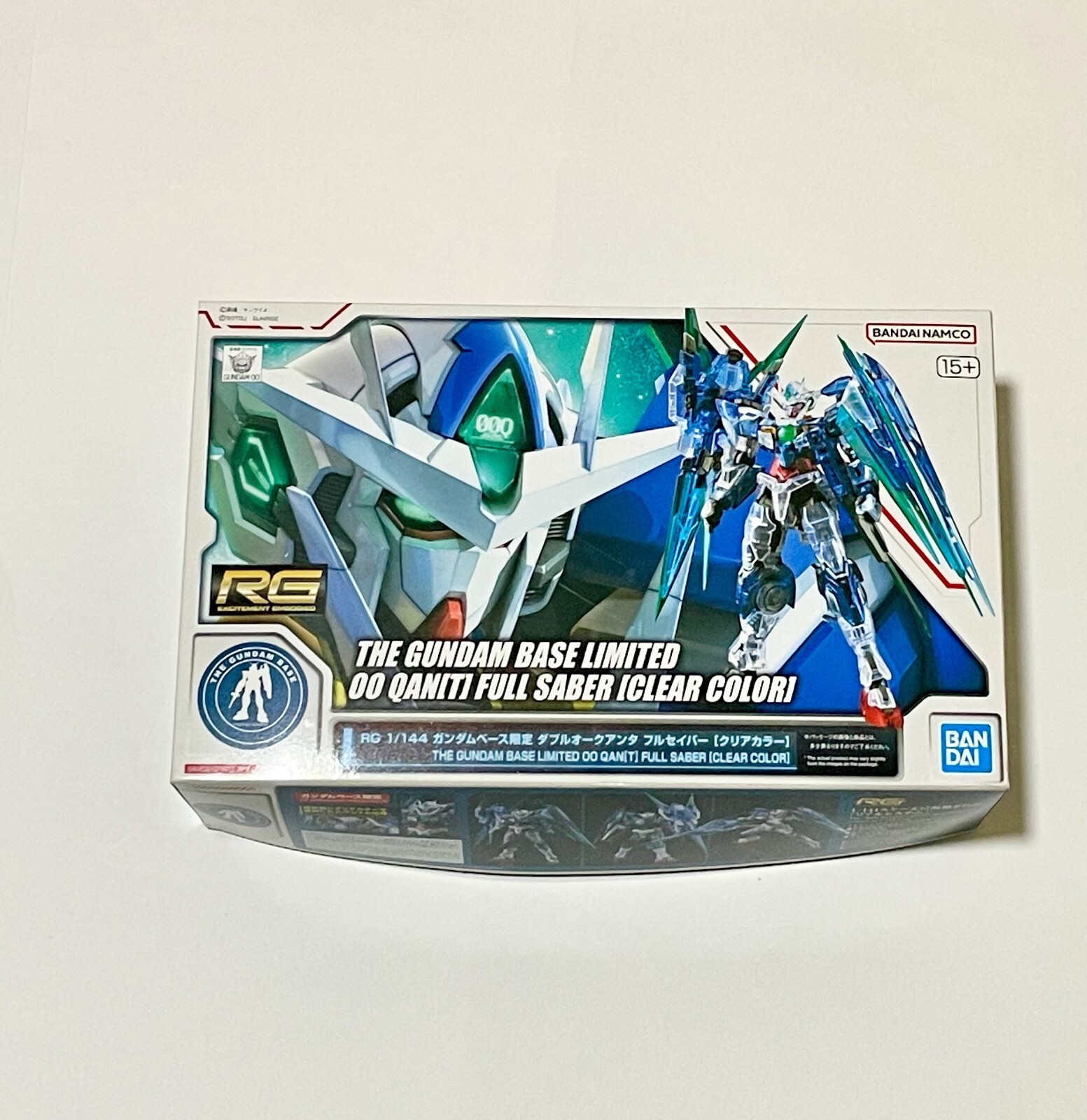 BANDAI Gundam Base Limited RG 00 QANT FULL SABER Clear Color 1/144 US ...