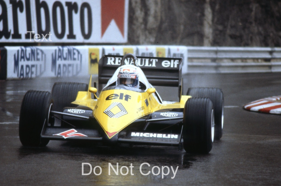 Renault RE40 Alain Prost 1983 Monaco GP 135mm Slide Photograph F1 ...
