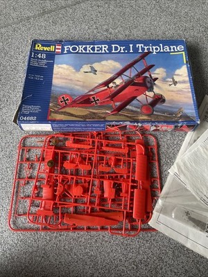 Revell Fokker Dr.1 Triplane Model Kit 04682 1:48 Scale (missing Decals ...