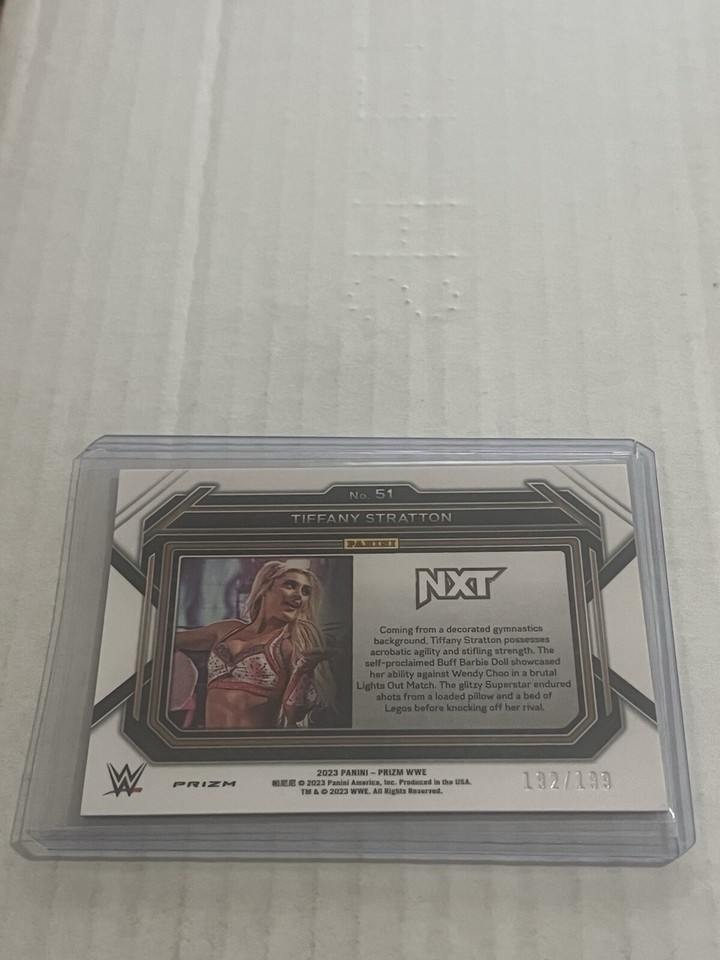 2023 Panini Prizm WWE Tiffany Stratton Blue Prizm /199 | eBay