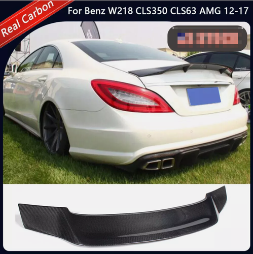 For Benz W218 CLS350 CLS63 2012-17 Carbon Rear Trunk Spoiler Tail Wing ...