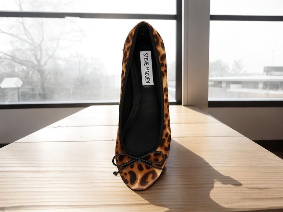 Steve Madden Cherish Women's Leopard Rubber Round Toe Slip On Shoes NIB ...