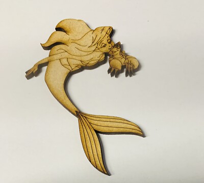 Ariel characters size 100mm , Mdf 3mm, laser cut, decoration. | eBay UK