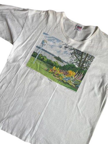 Vintage 1996 Anne Kilham Maine Painting 90s Art Shirt… - Gem