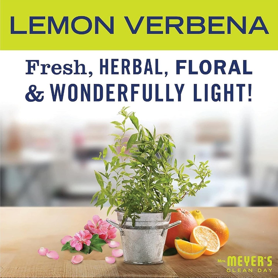 Mrs. Meyer's Vinegar Gel Cleaning Spray, No-Rinse Formula Lemon Verbena ...
