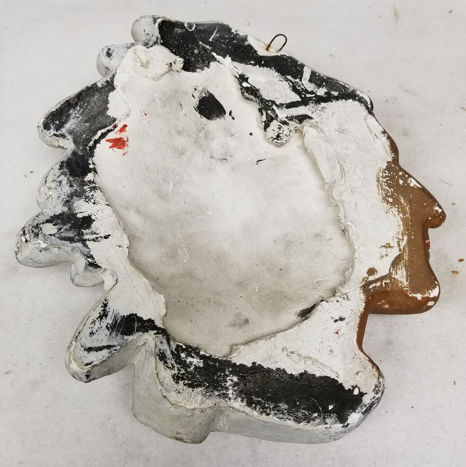 Antique Vintage Native American Indian Chalkware Plaster Figure MOlded ...