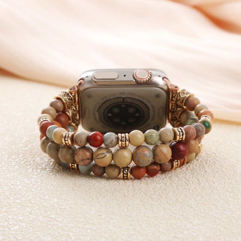 Natural stone iWatch Strap for Apple Watch 36/40/41mm Band Boho ...