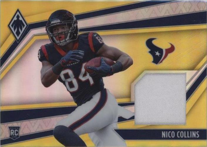 2021 Panini Phoenix - Rookie Memorabilia Nico Collins #RME-NCO Prime ...