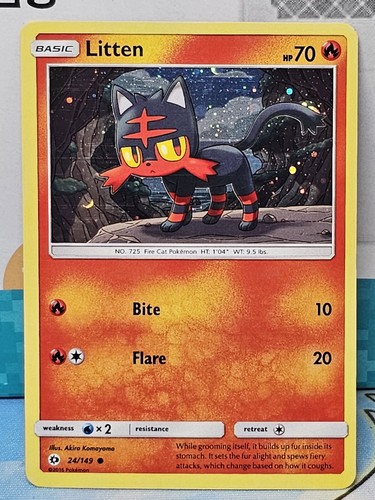 Litten - 24/149 - Promo - Cosmos Holo - Incineroar GX Premium ...