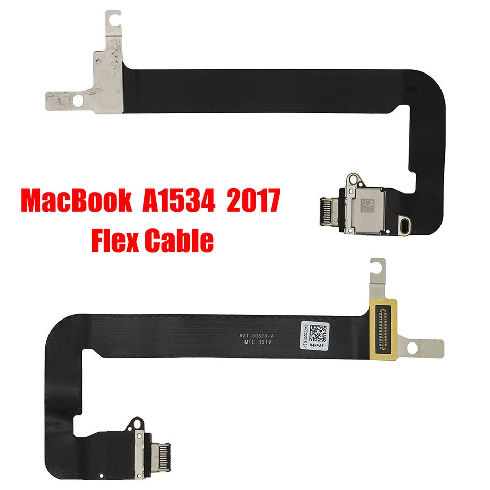 Charging Port USB-C Flex Cable I/O Board For MacBook Retina 12" A1534 ...