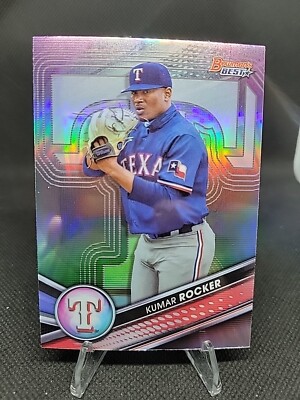 Kumar Rocker 2022 Bowman's Best Refractor Prospect Card Texas Rangers ...