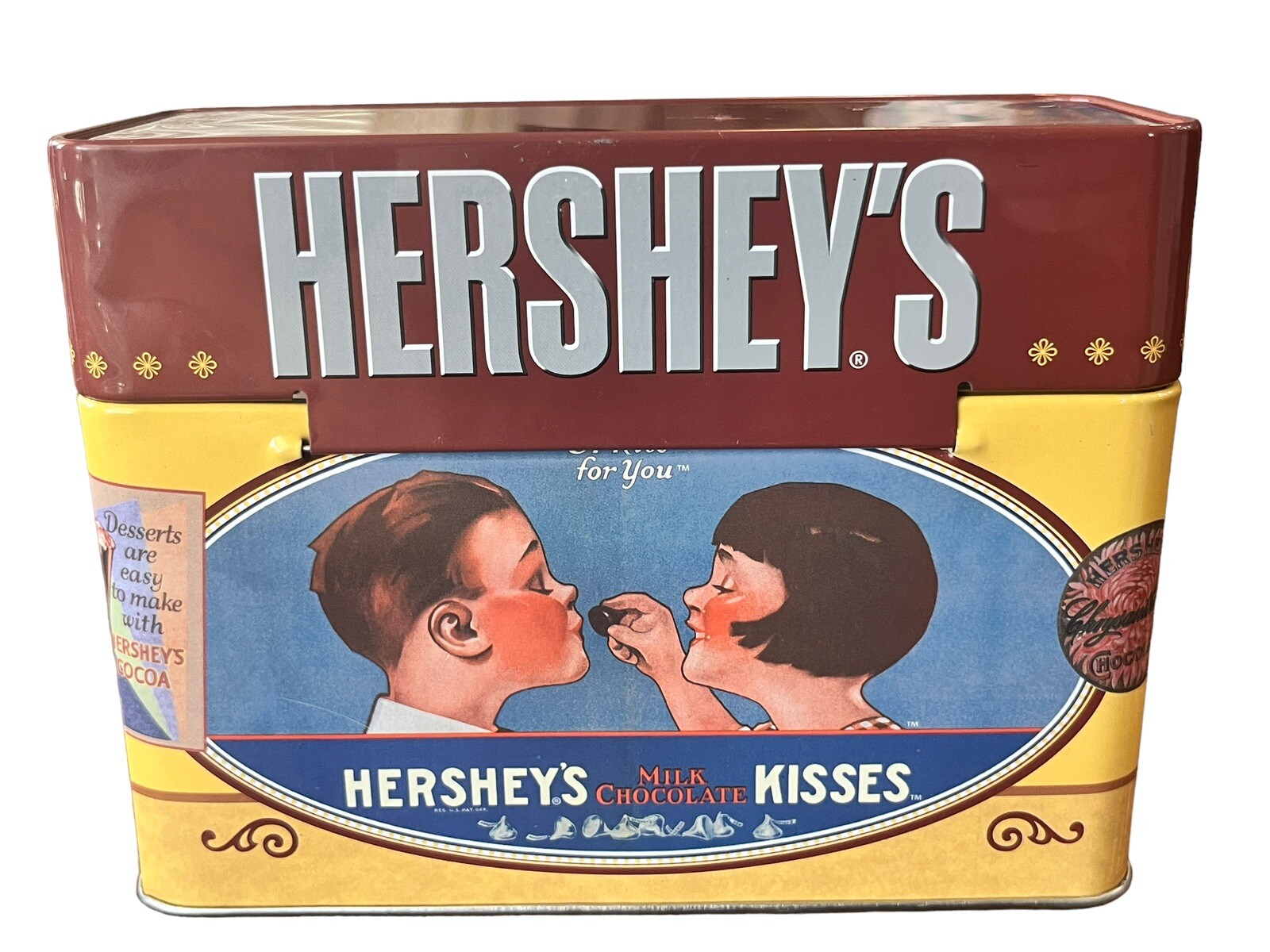 HERSHEY'S Recipes Card Collection TIN Box + 99 recipe cards & dividers ...
