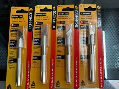 New 4-pack lot Techni~Edge TE01-022 #2 Hobby Craft Knife #24 Blades | eBay