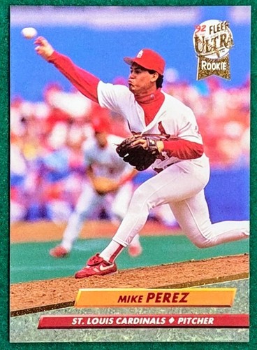 Mike Perez - 1992 Fleer Ultra #571 - St Louis Cardinals Baseball Card - Rookie | eBay