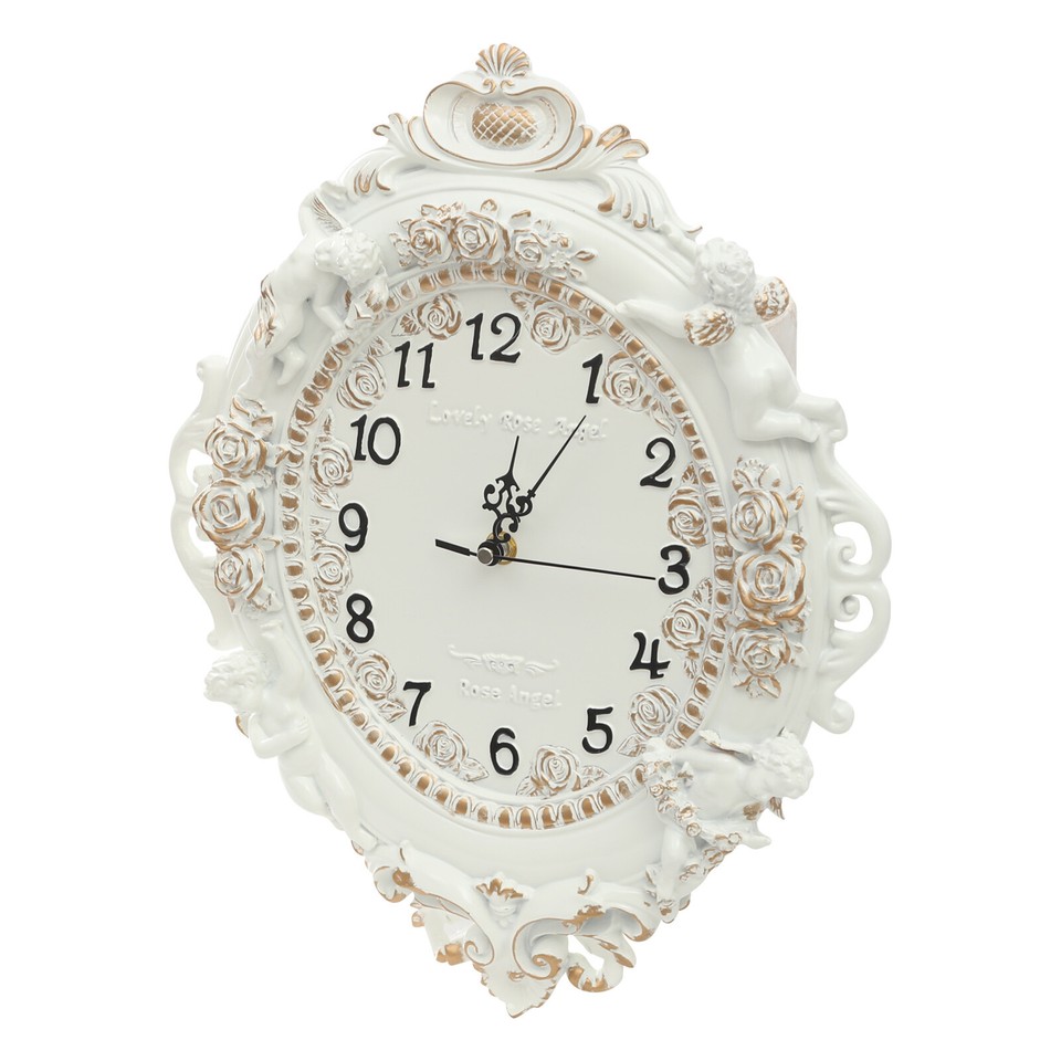 Elegant European Style Wall Clock - Wall-Mounted, Easy to Read Design ...