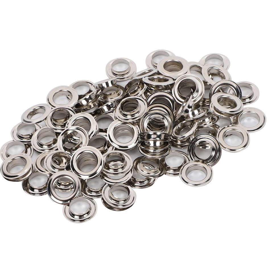 100 Set Grommet Tool Kit Eyelets Brass Hollow Craft Clothing ...